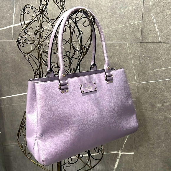 kate spade | Bags | Kate Spade Nwt Purse Lilac Color Cow Leather | Poshmark